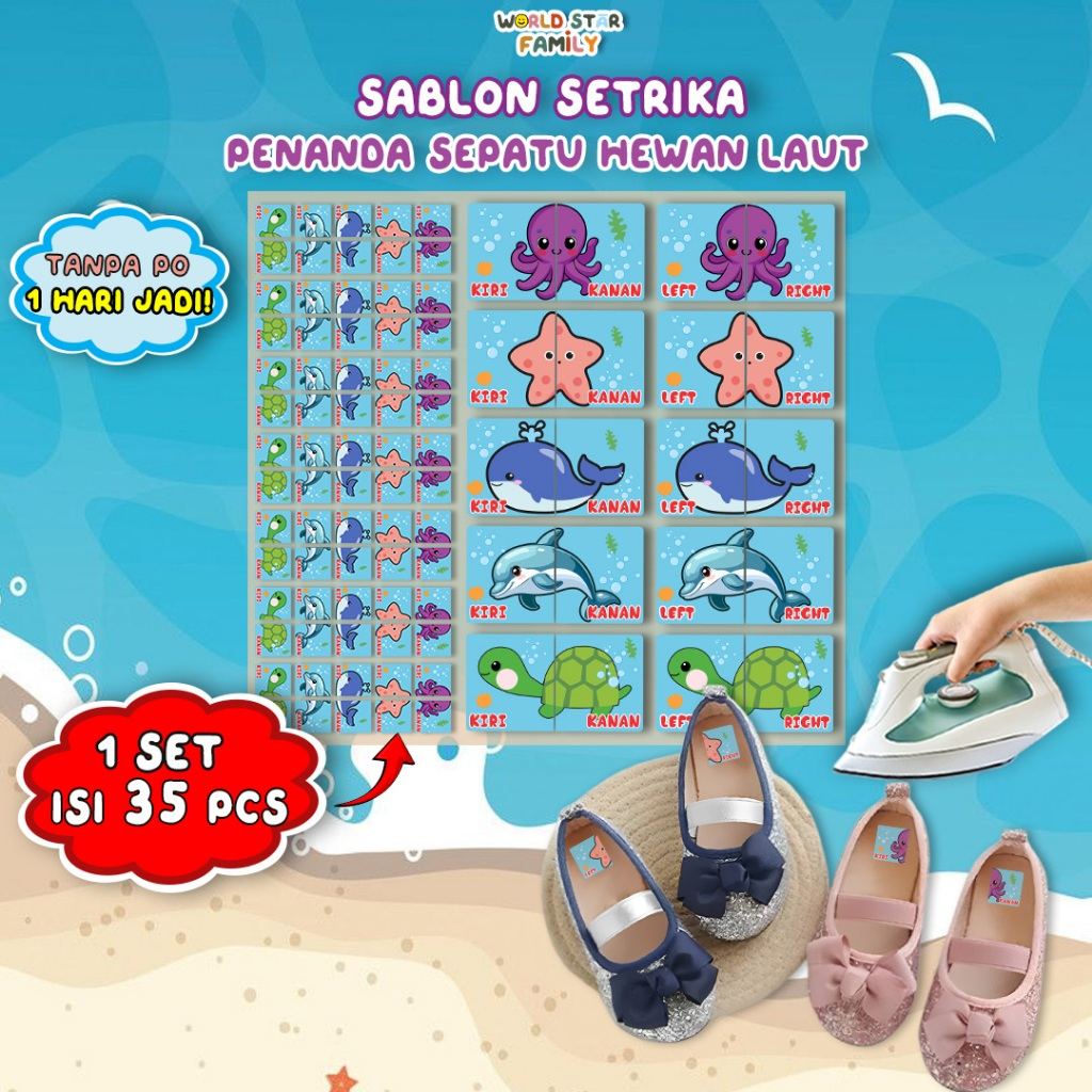 Jual WSF insole alas sepatu Kanan dan Kiri Label Insole Animal Lucu ...