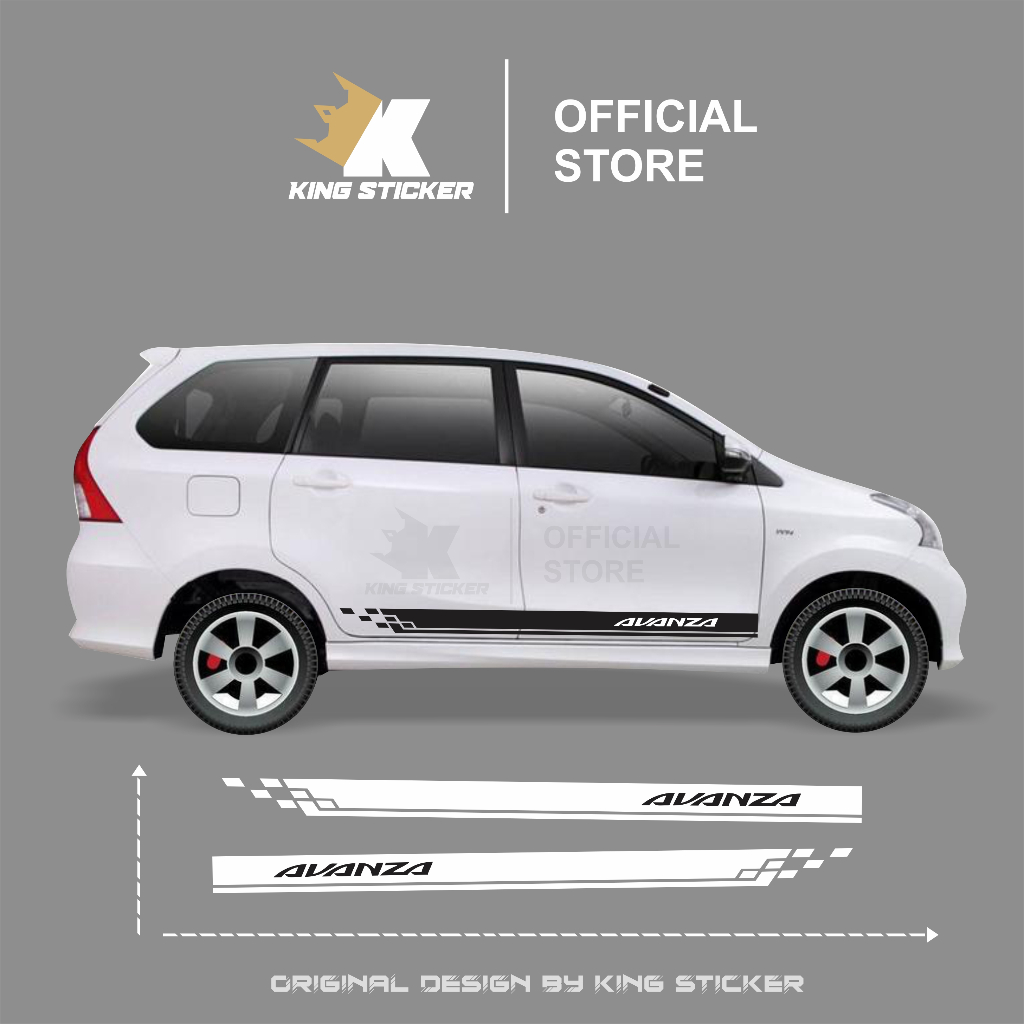Jual AVS5 Sticker stiker mobil avanza stiker toyota avanza sticker list ...