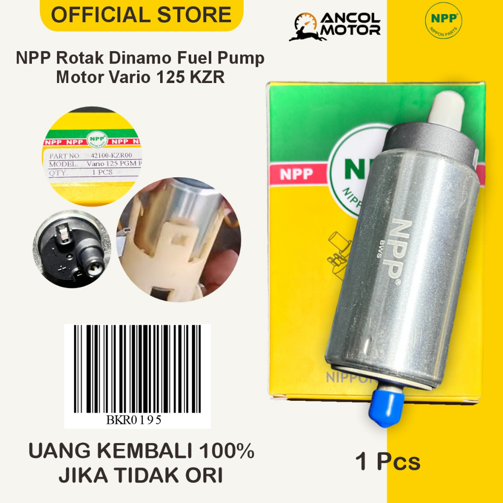 Jual NPP Rotak Fuel Pump Vario 125 150 KZR Rotax Dinamo Pompa Bensin ...