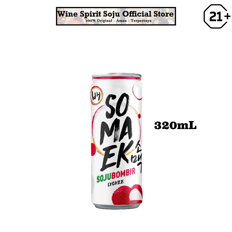 Jual Somaek Lychee (Soju Bir) 320ml | Shopee Indonesia