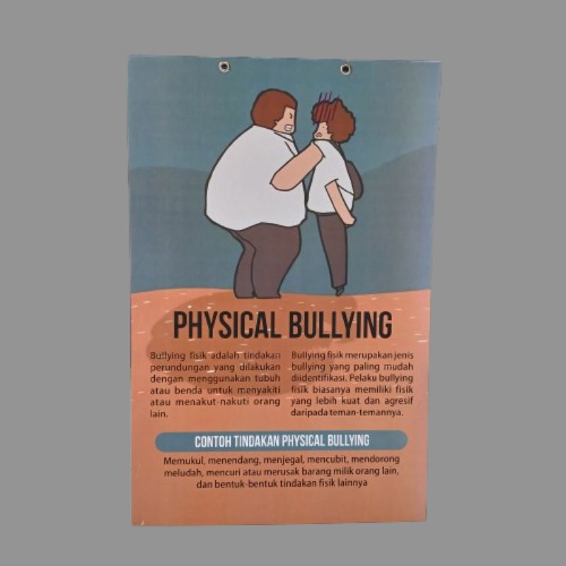 Jual Hard Poster Contoh Physical Bullying - Hard Poster Stop Bullying - Poster Sekolah A3 ...