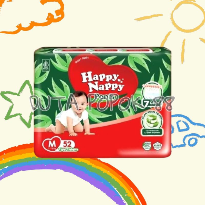 Jual HAPPY NAPPY SMART PANTS M52 | Shopee Indonesia