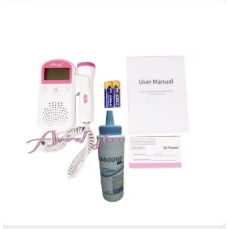 Jual Fetal doppler Alat Deteksi Jantung Janin Bayi Monitor with Gel ...