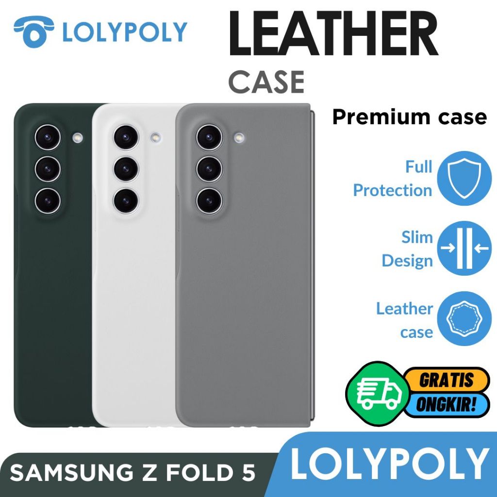 Jual LOLYPOLY Hard Case Samsung Galaxy Z Fold 5 Leather Desain Ekslusif ...