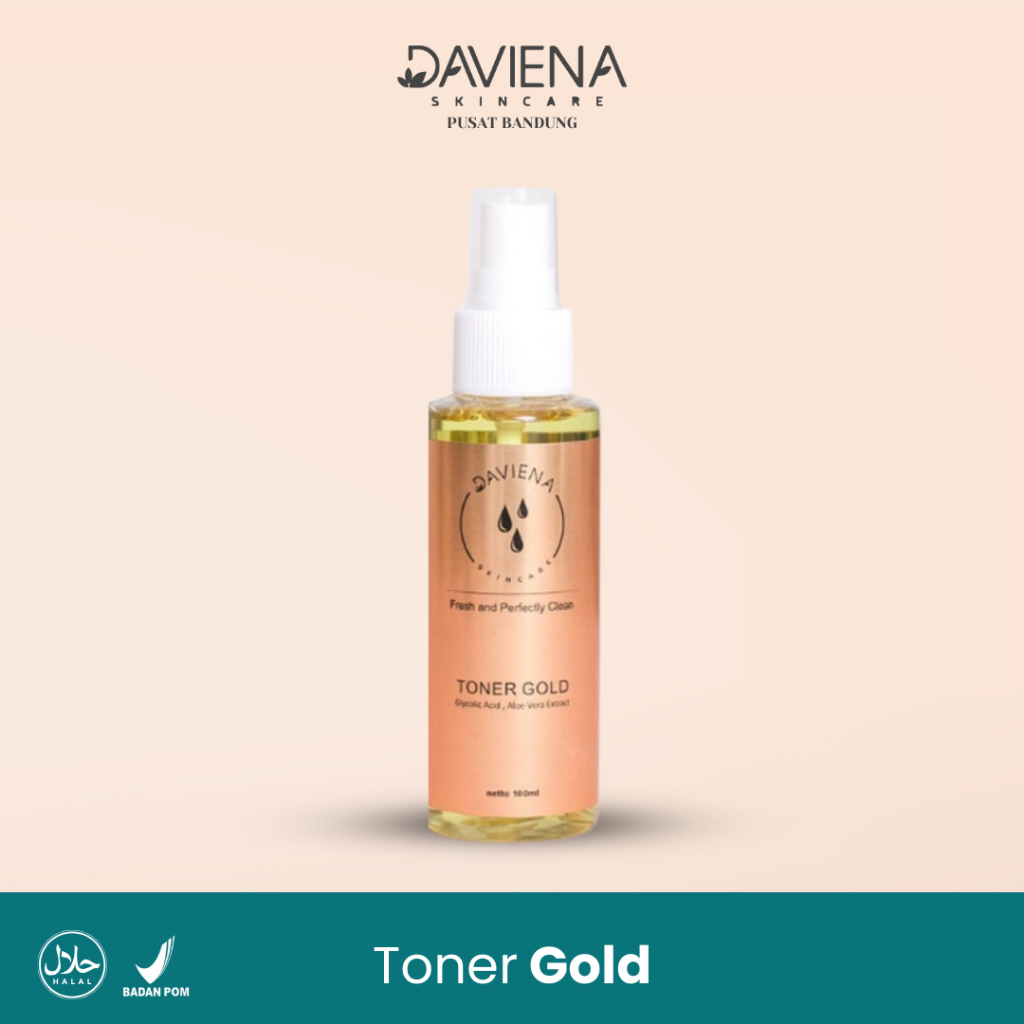 Jual Toner Gold Series Daviena Skincare Pelembab Eksfoliasi Wajah ...