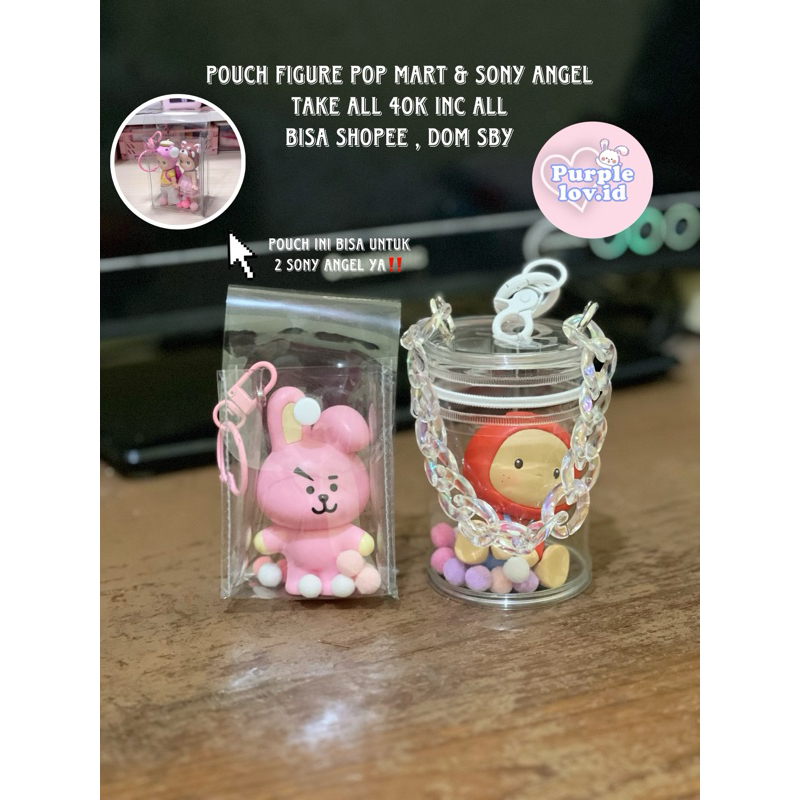 Jual TAKE ALL pouch keychain only sony angel cry baby powerpuff labubu ...