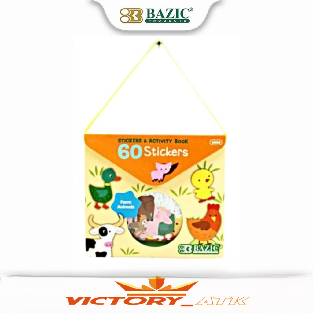 Jual Sticker Hewan Ternak Bazic Farm Animal 60 pcs Sticker - Buku ...