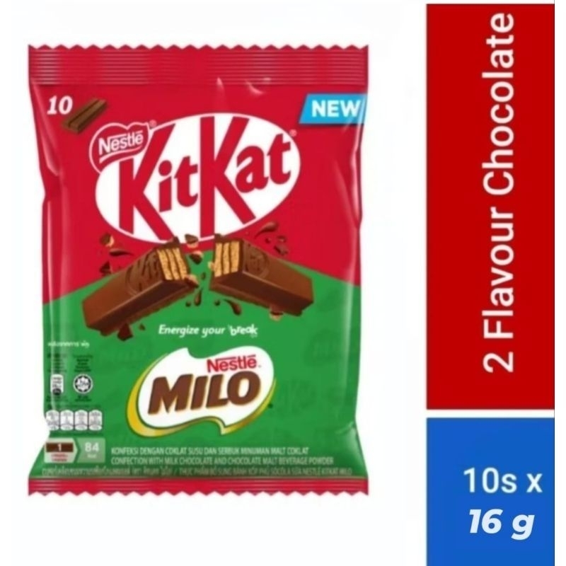 Jual KitKat Milo Nestle Kit Kat Chocolate New Varian isi 10 | Shopee ...