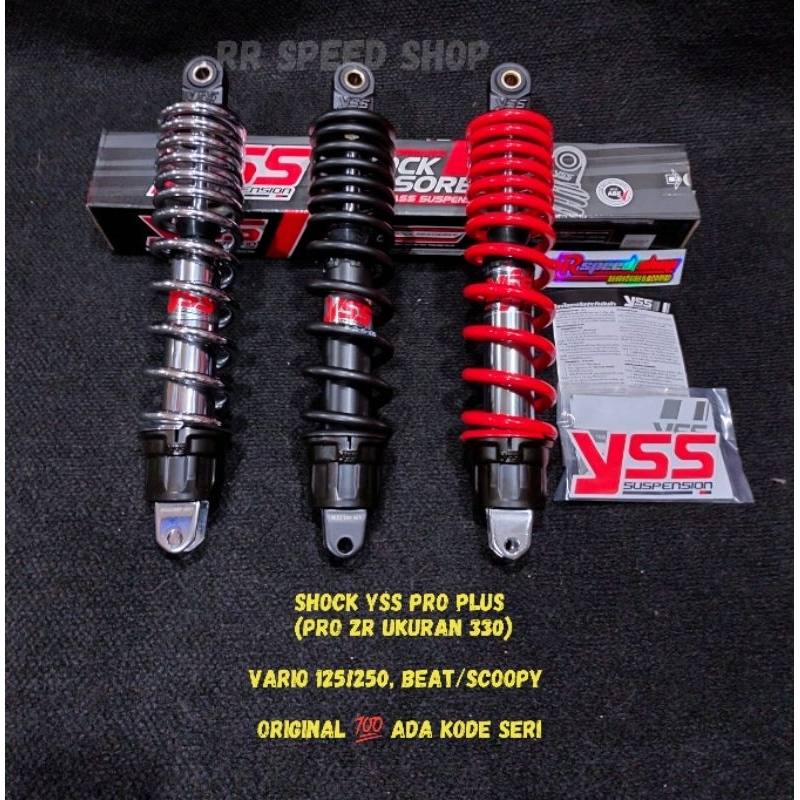 Jual Shockbreaker YSS NEW PRO PLUS ukuran 330mm Vario 125/150, Vario 160, New Scoopy fi original ...