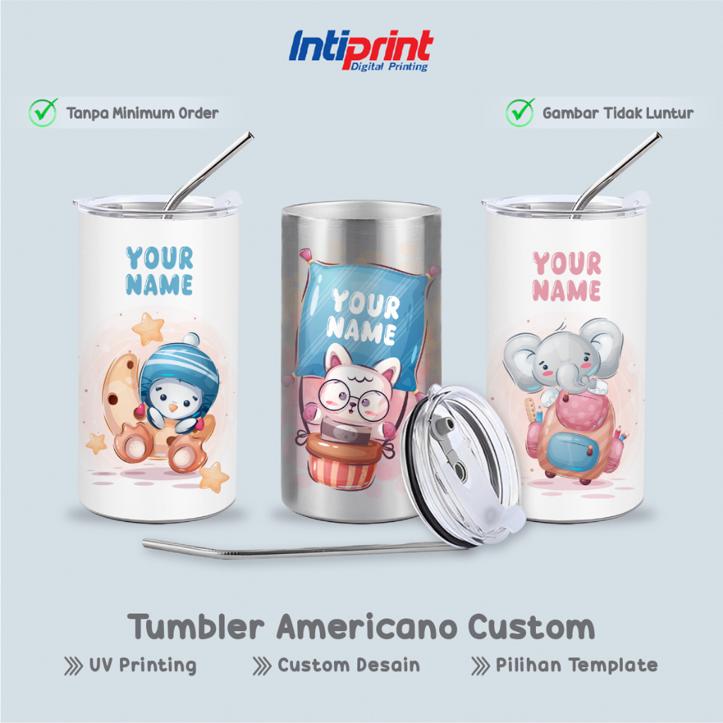 Jual Tumbler Termos Coffee Americano Custom UV Printing Botol Premium ...