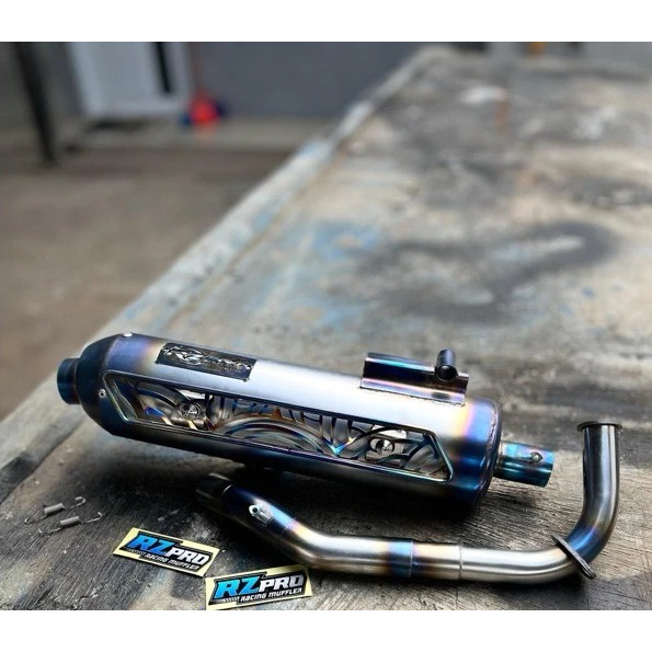 Jual LIVE - KNALPOT KONDOMAN TYPE SR SUNBLUE MIO M3 SOUL GT MIO GT FINO ...