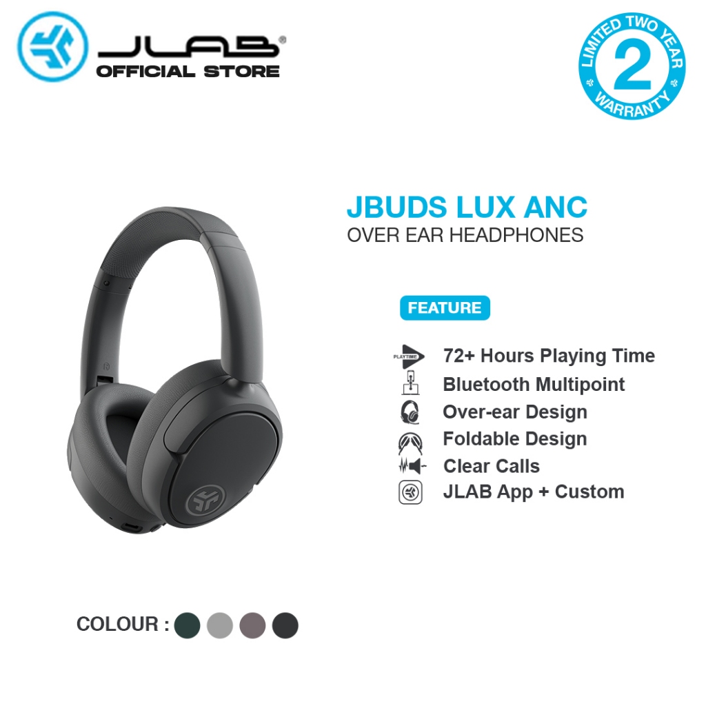 Jual JLab JBuds Lux ANC Wireless Over Ear Headphone Headset Bluetooth Audio Music Noise ...