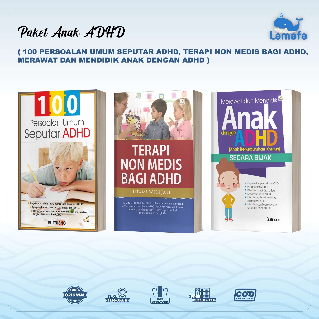 Jual Paket Buku Anak ADHD | Attention Deficit Hyperactivity Disorder | Shopee Indonesia