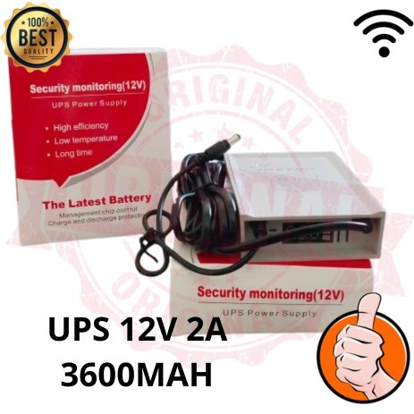 Jual UPS 12V 2A 3600MAH | Shopee Indonesia