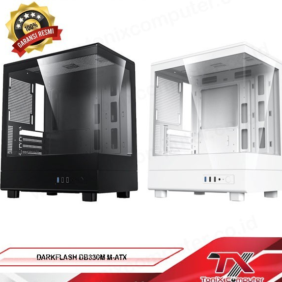 Jual DARKFLASH DB330M M-ATX PC Case | A-Pillarless 270 Panoramic Room M ...
