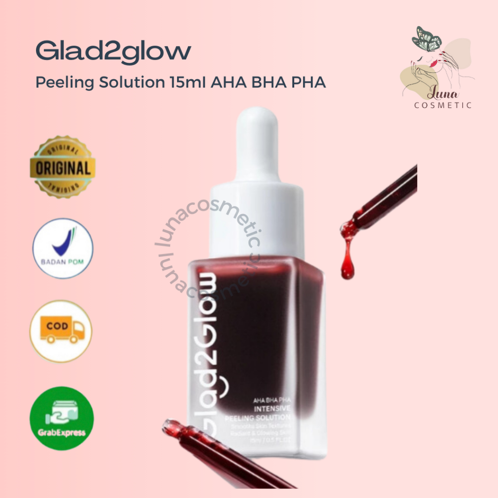 Jual Glad2Glow Peeling Solution 15mI AHA BHA PHA | Shopee Indonesia
