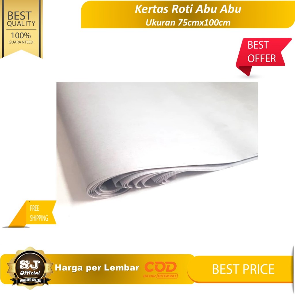 Jual Kertas Roti Abu / Baking Paper Warna Abu-Abu (per lembar) | Shopee ...