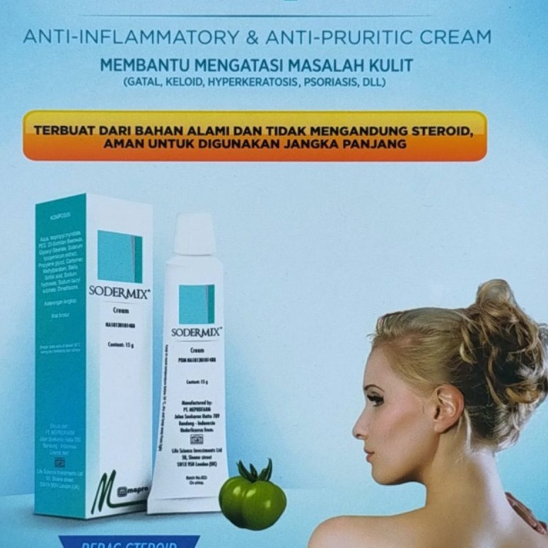 Jual Sodermix Cream 15gr / Krim Untuk Bekas Luka Keloid Aman ORIGINAL ⚓ ...