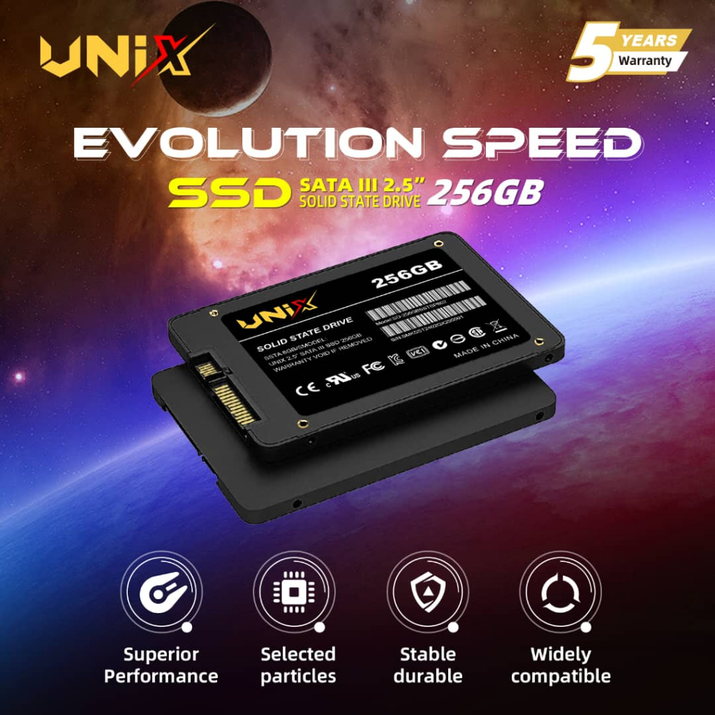 Jual SSD 256GB UNIX SATA GARANSI RESMI 5 TAHUN | Shopee Indonesia