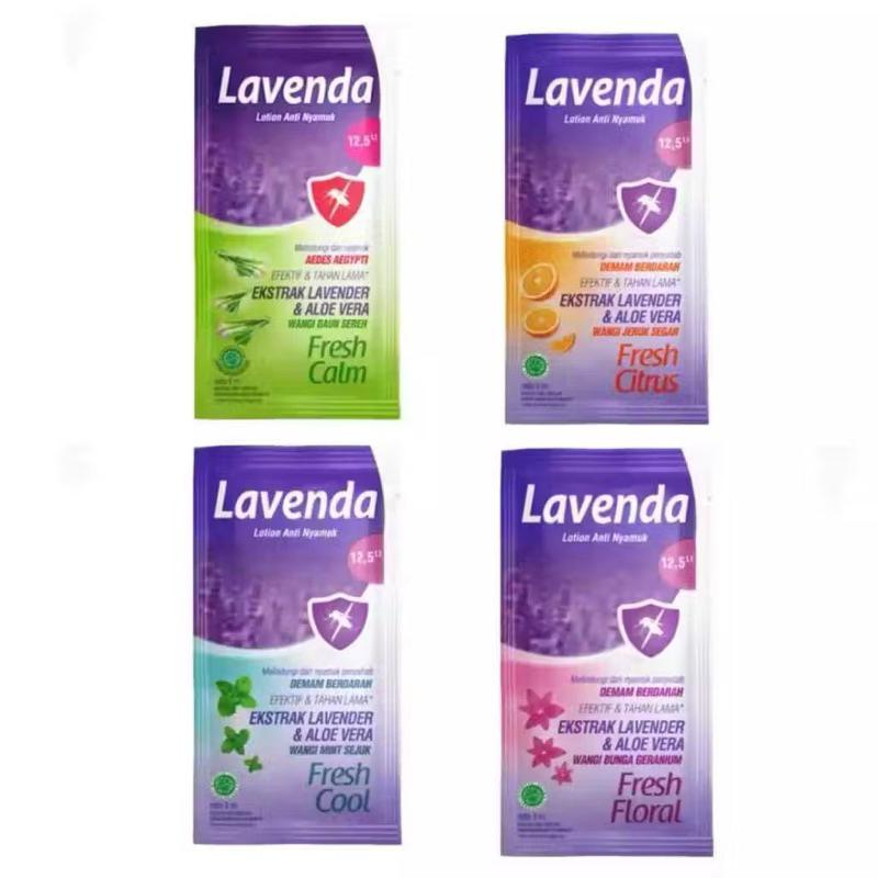 Jual LAVENDA Lotion Anti Nyamuk 8 ML Tahan Lama Lavender Aloe Vera ...