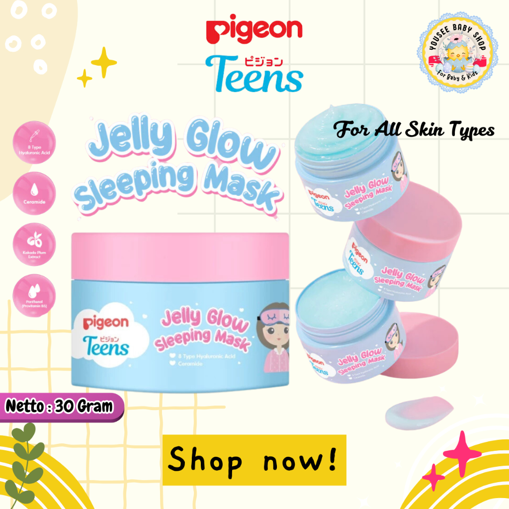Jual PIGEON TEENS JELLY GLOW Masker Tidur Masker Wajah Untuk Skin ...