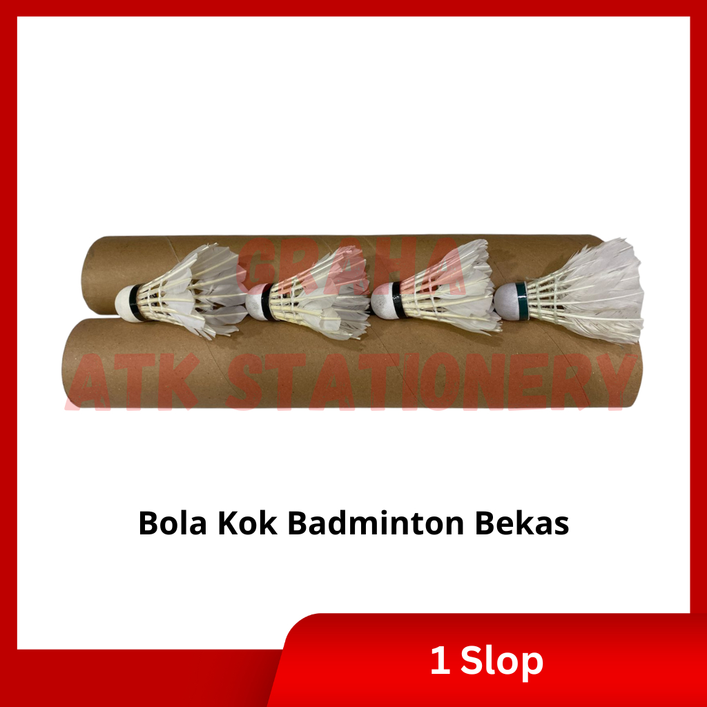 Jual [1 Slop] Shuttlecock Bulu Tangkis Bekas Murah / Bola Kok Badminton ...