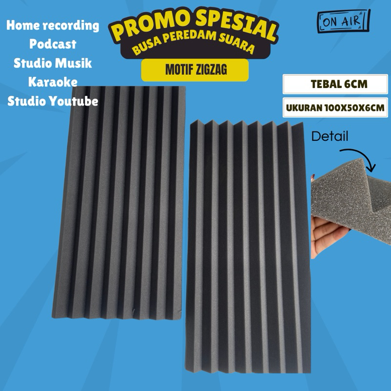Jual Busa Peredam suara zigzag ruangan studio | Shopee Indonesia