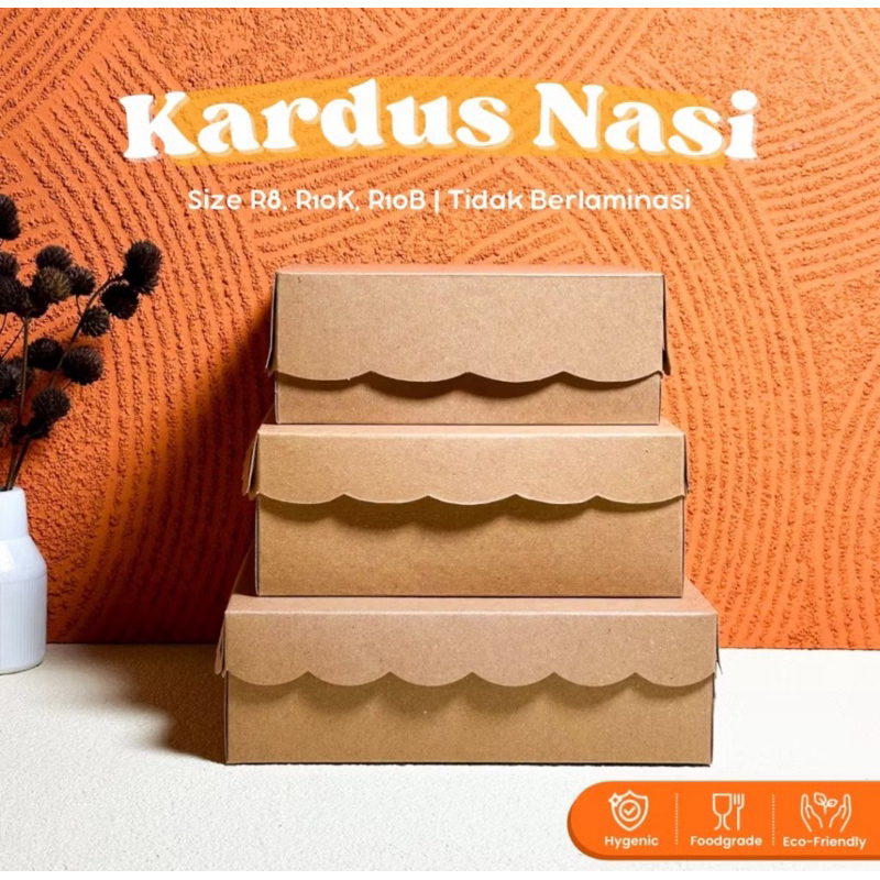 Jual Grosir [100pc] Kotak Nasi / dus kue Catering / kardus kue / kotak ...
