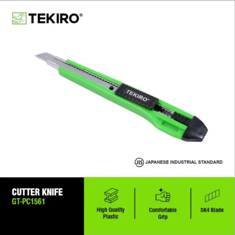 Jual TEKIRO (GT-PC1561) pisau cutter KECIL 9MM cutter knife small 9 mm kater cuter ORIGINAL ...