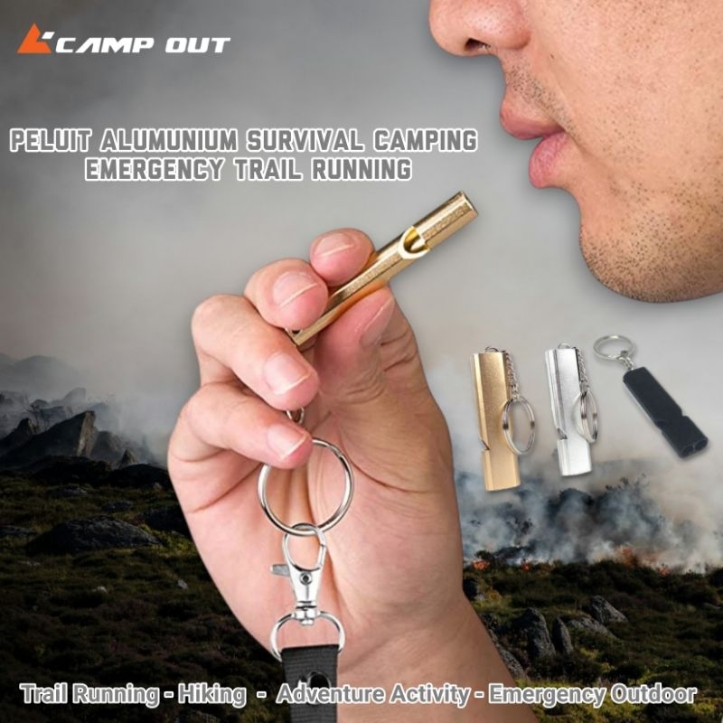 Jual Gantungan Kunci Peluit Alumunium Emergency Outdoor - Whistle SOS ...
