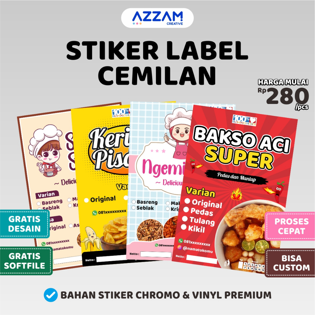 Jual STIKER / STICKER / STIKER LABEL / STICKER LABEL / LABEL / STIKER ...
