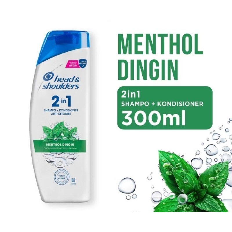 Jual Head & Shoulders 2in1 Menthol Dingin Shampo + Kondisioner 300 ML ...