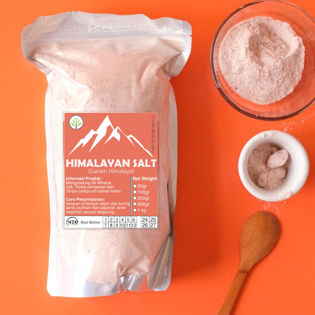 Jual Garam Himalaya 1kg(1.000gr)/ Pink Himalayan Salt - Fine Grade ...