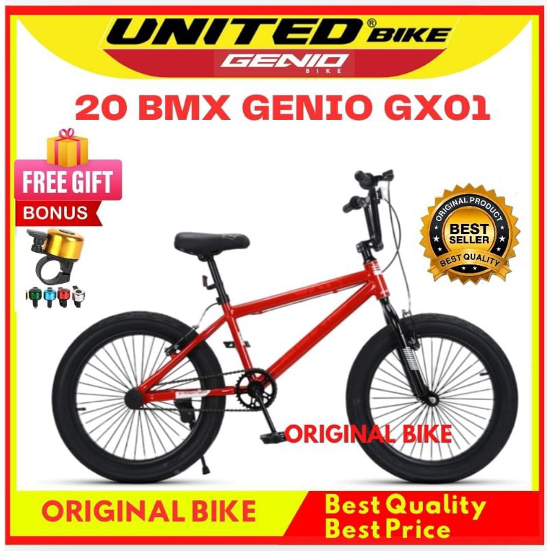 Jual SEPEDA ANAK BMX 20 GENIO GX01 BY UNITEDBIKE NEW | Shopee Indonesia