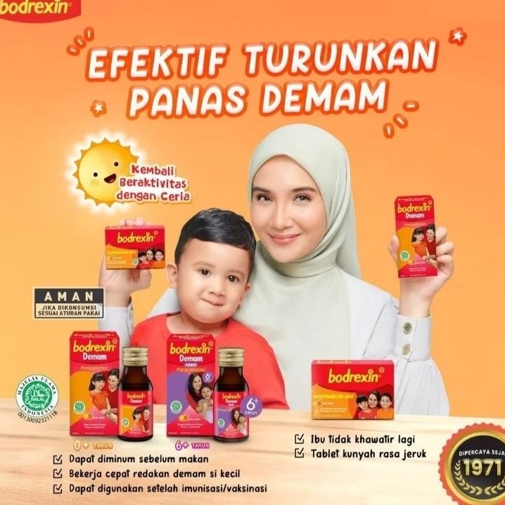 Jual BODREXIN Demam Anak Obat Panas/Demam Anak/Sakit Gigi/Nyeri ...