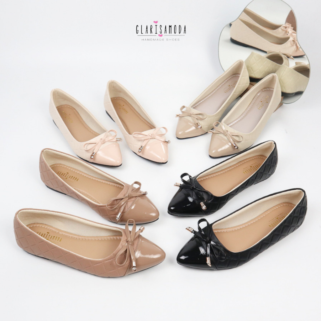 Jual GLARISAMODA Belinda Sepatu Flatshoes Wanita Sepatu Teplek Flat ...