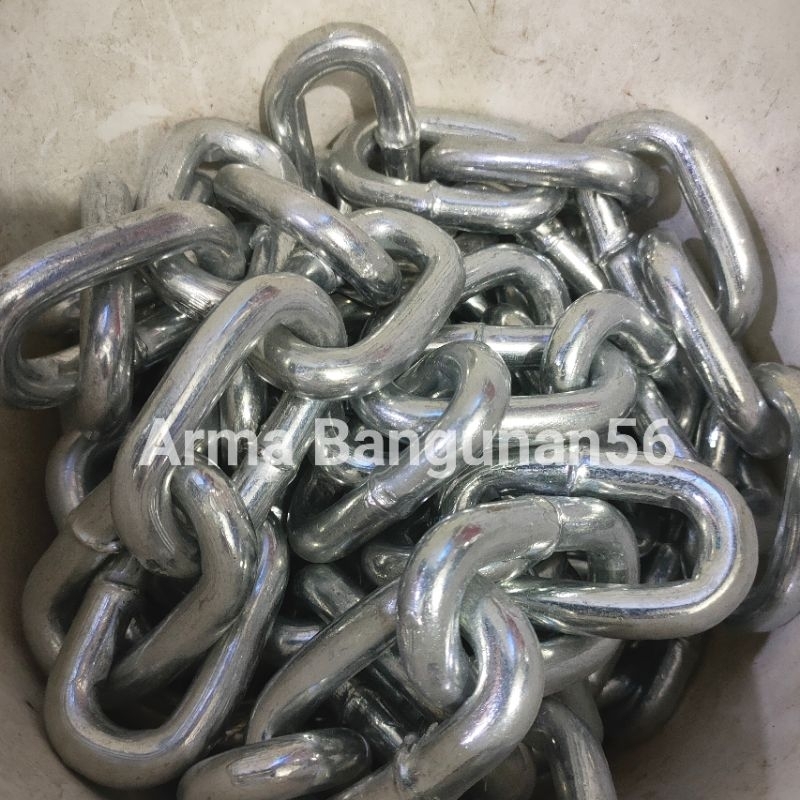 Jual Rantai Besi Galvanis 5/8" Inch (16mm) / Galvanized Chain / Rantai ...