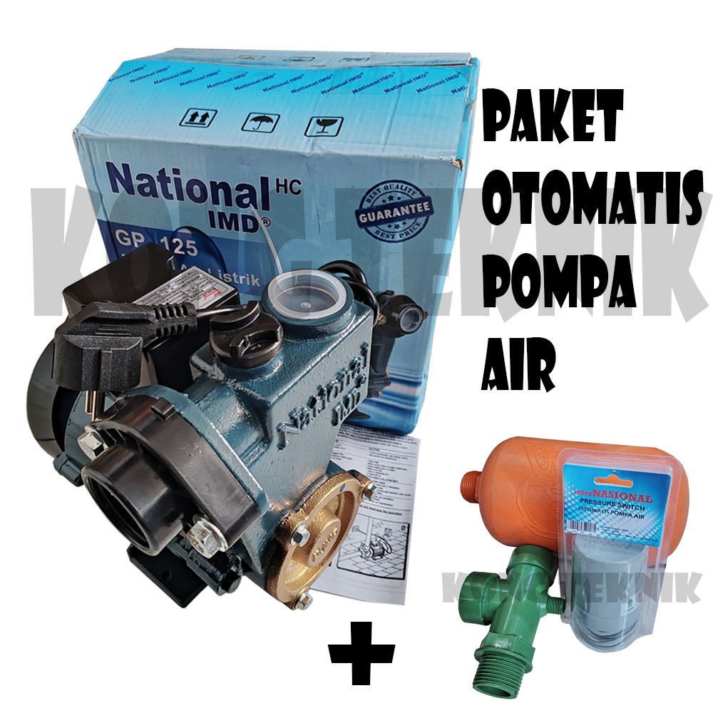 Jual Mesin Pompa Air OTOMATIS 125 Watt NATIONAL IMD GP-125 Listrik ...