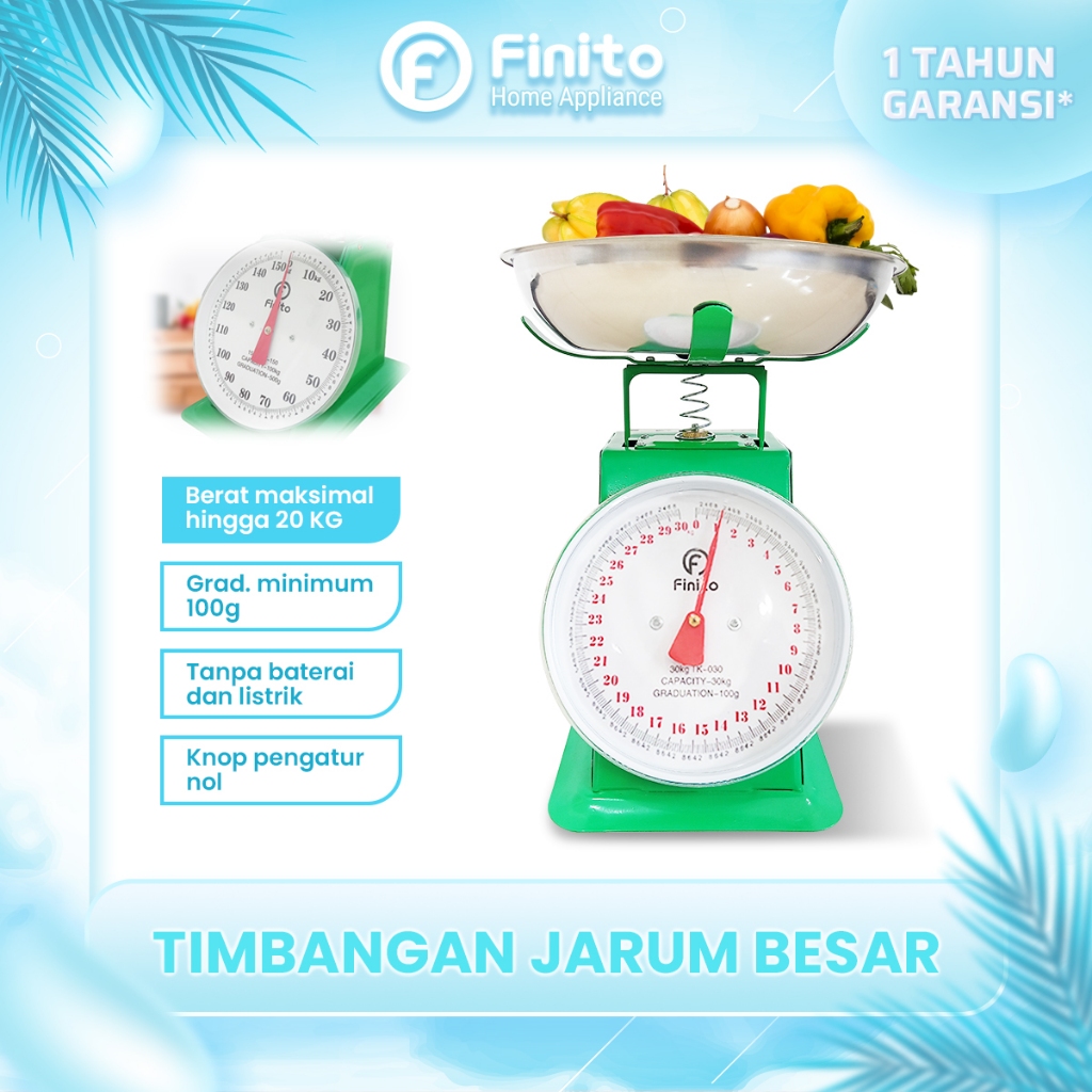 Jual Timbangan Analog Besi Stainless Jarum 5 10 15 20 KG Awet Bahan berkualitas Dan Presisi ...