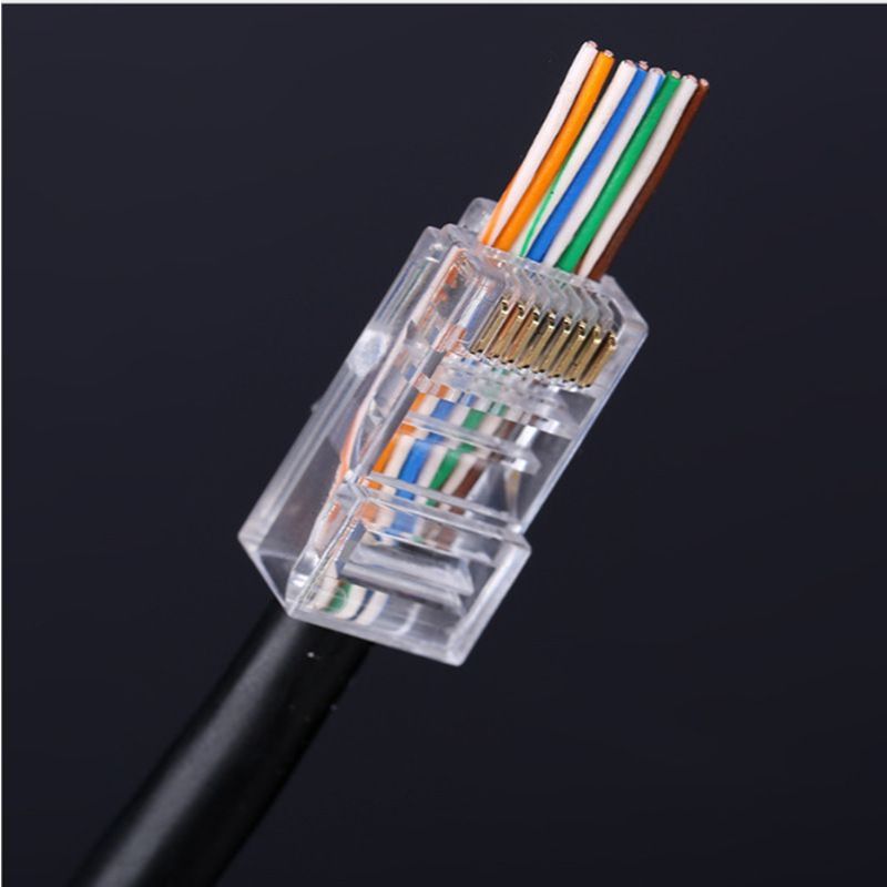 Jual Konektor rj45 anti gagal cat5 cat6 / konektor rj45 konektor kabel ...
