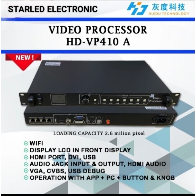 Jual VIDEO Prosesor Controller Huidu HD Vp410A Sending Box Videotron | Shopee Indonesia