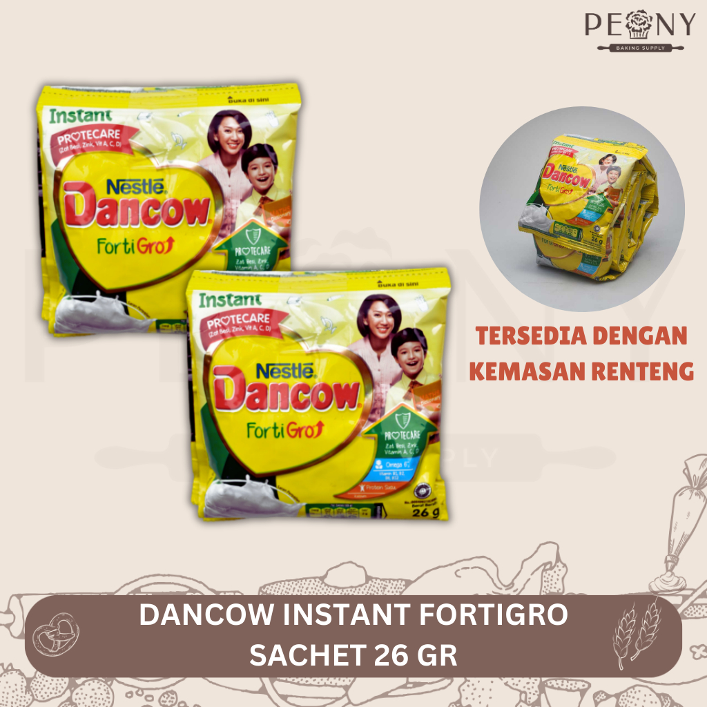 Jual DANCOW INSTANT FORTIGRO SACHET KEMASAN 26 GR | Shopee Indonesia