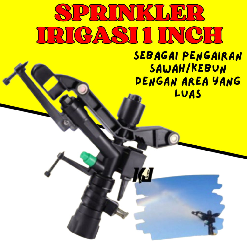 Jual Sprinkler Sprinkle Air Taman Impact Rain Gun Drat 1 Inch Spray 25m ...