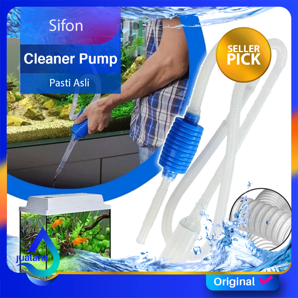 Jual Alat Penguras Aquarium Sifon Penyedot Air Kotoran Aquarium AMARA ...