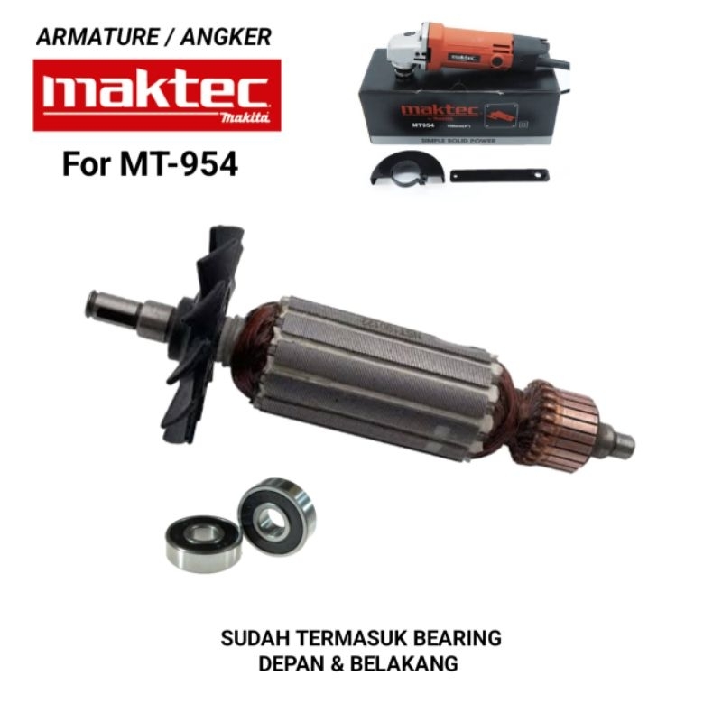 Jual Armature MT954 DCA ARMATURE MESIN GERINDA MAKTEC MT954 DCA ...
