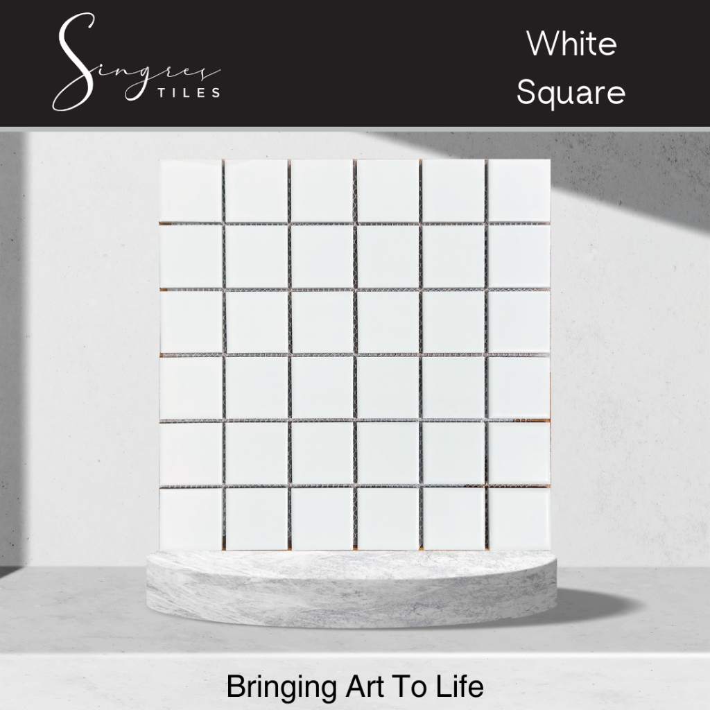 Jual Singres Tiles - White Square Mosaic Tiles | Shopee Indonesia