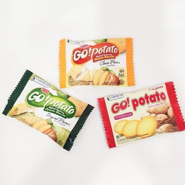 Jual (PACK) GO POTATO Biskuit Kentang 8gr Isi 20Pcs | Shopee Indonesia