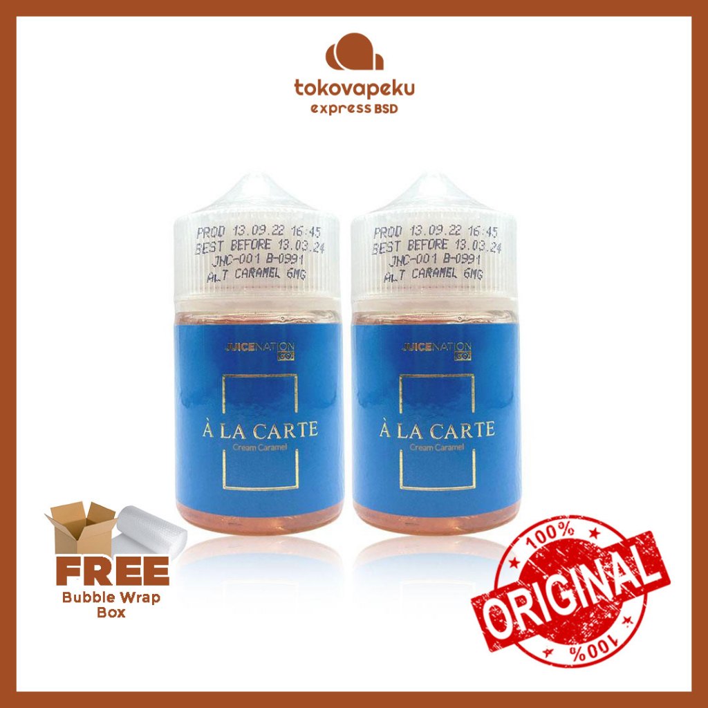 Jual A LA CARTE CREAM CARAMEL ALA CARTE A LACARTE 60ML JUICENATION ...