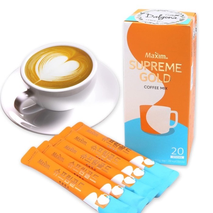 Jual Kopi Maxim Supreme Gold Coffee Mix Korea 13.5 gram | Shopee Indonesia