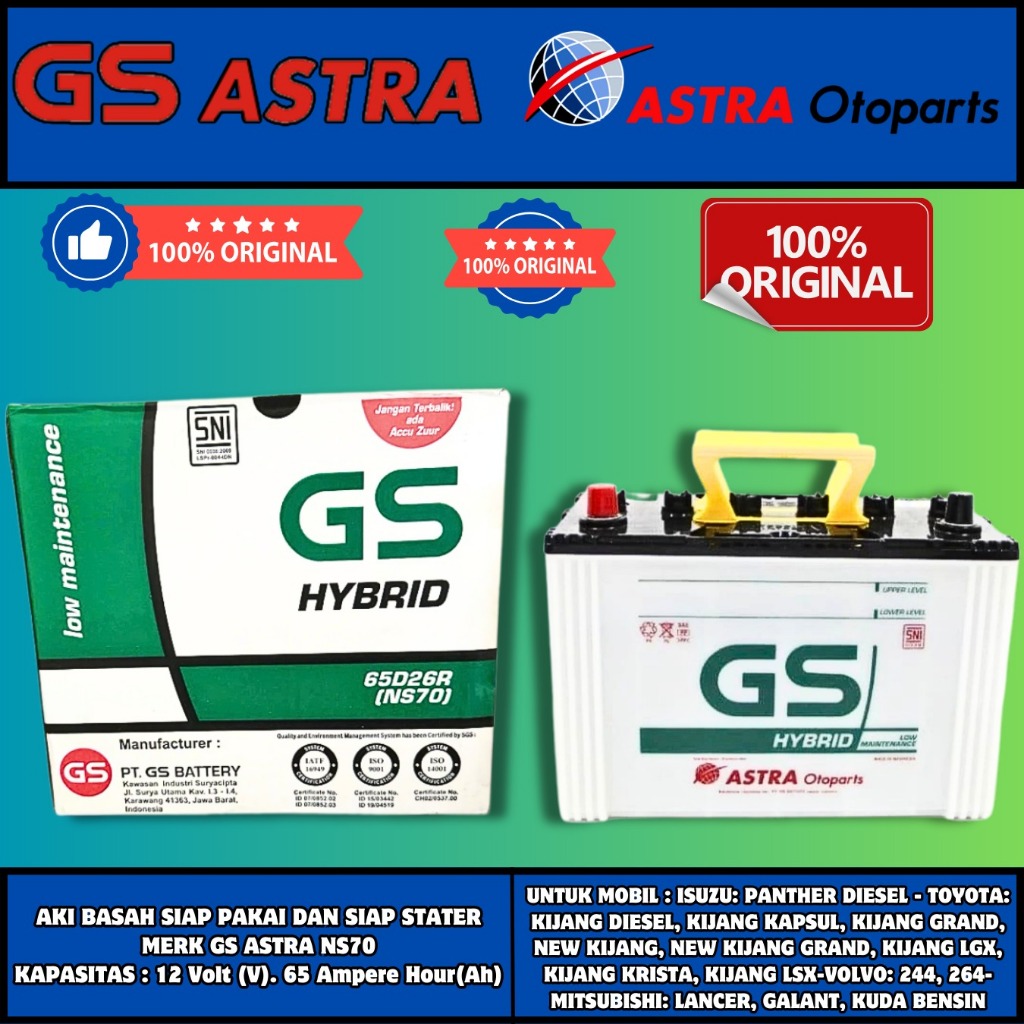 Jual Aki Mobil Kijang Diesel, Dyna , Panther , Colt Diesel , Fuso , Everest NS70 GS ASTRA HYBRID ...